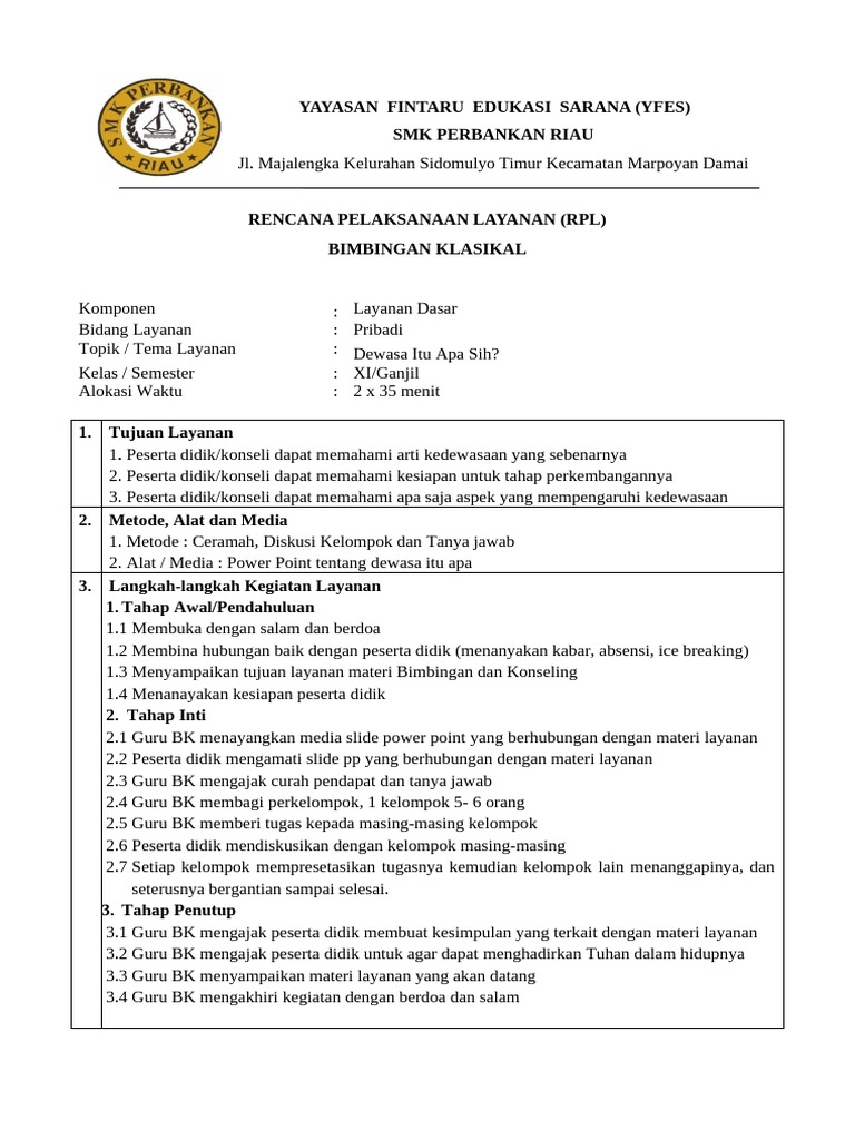 XI - DEWASA ITU APA SIH | PDF