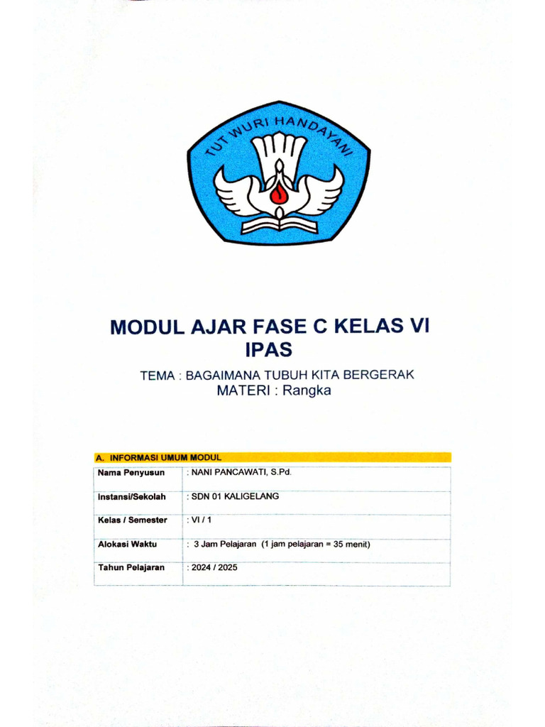 Modul Ajar Ipas Kelas Vi | PDF