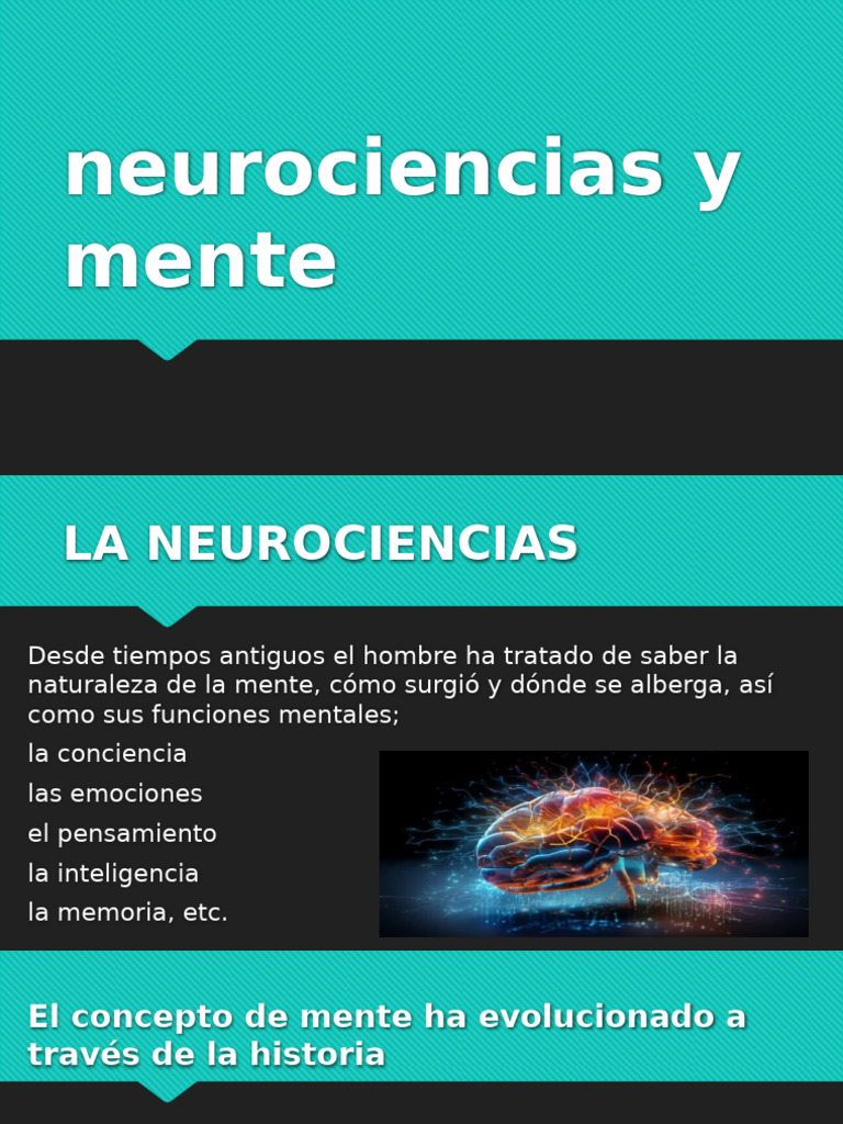Neurociencias y Mente | PDF