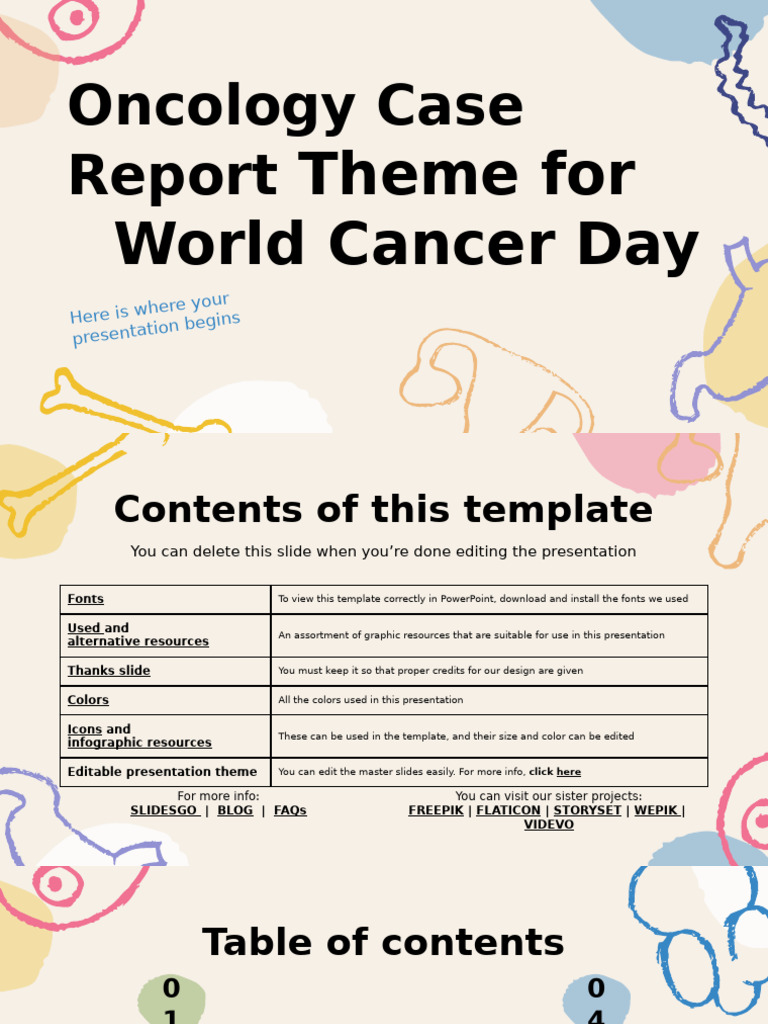 Oncology Case Report Theme For World Cancer Day by Slidesgo | PDF