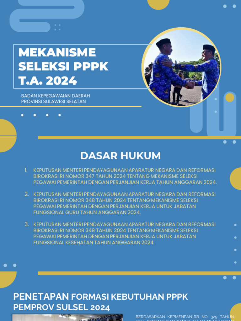 Mekanisme Seleksi PPPK T.a 2024 | PDF