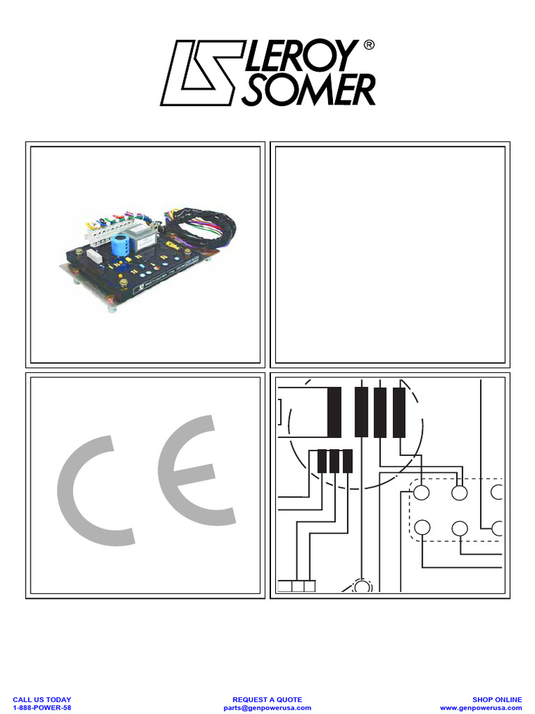 Manual Leroy Somer Avr Cin81 | PDF