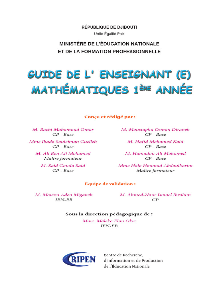 Guide Maths 1ère A | PDF