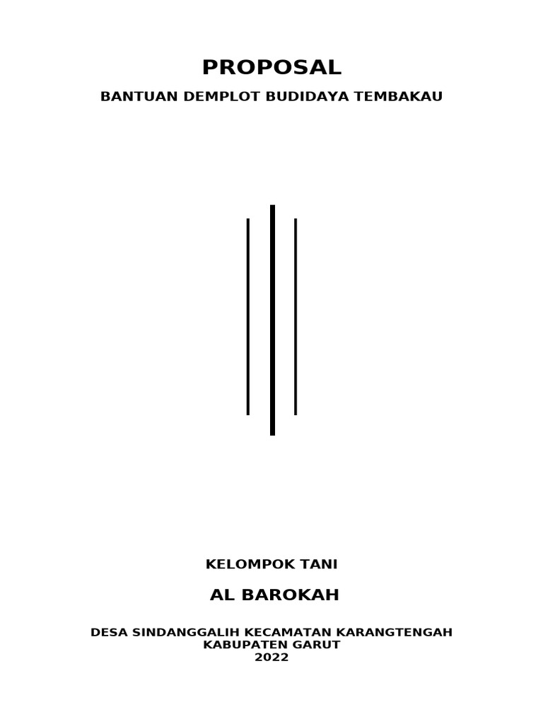 Proposal Tembakau | PDF