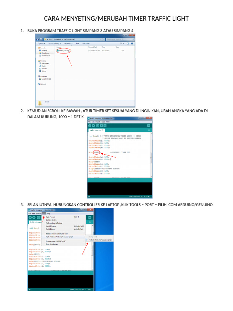 Cara Menseting Traffic Light | PDF