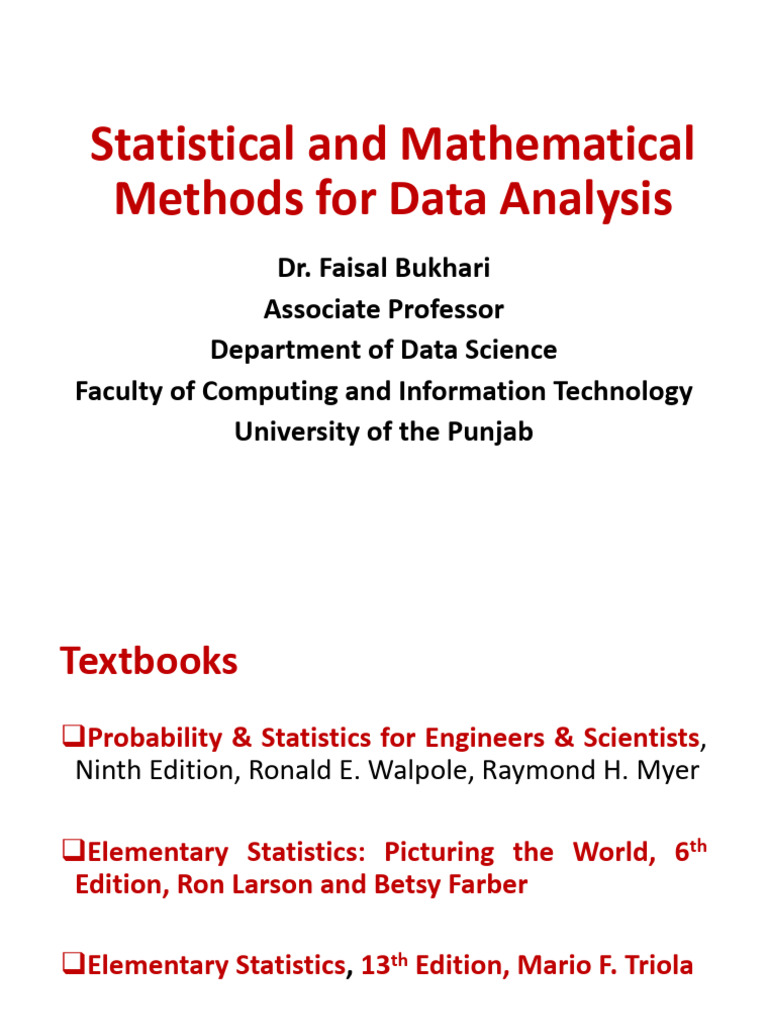 Lecture 1 - Introduction - Sets | PDF | Statistics | Data Science