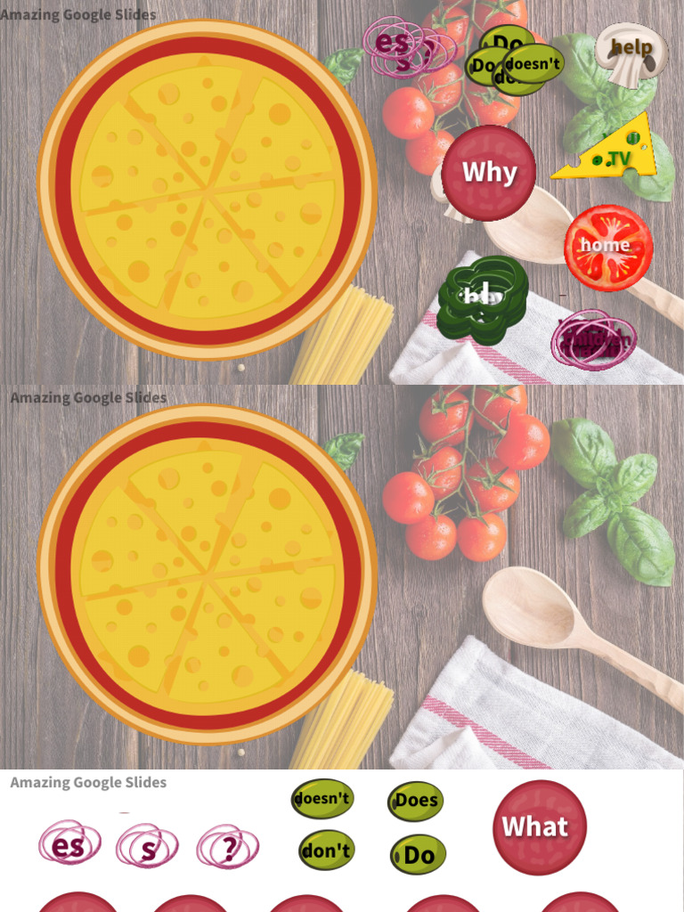 Present Simple Pizza | PDF