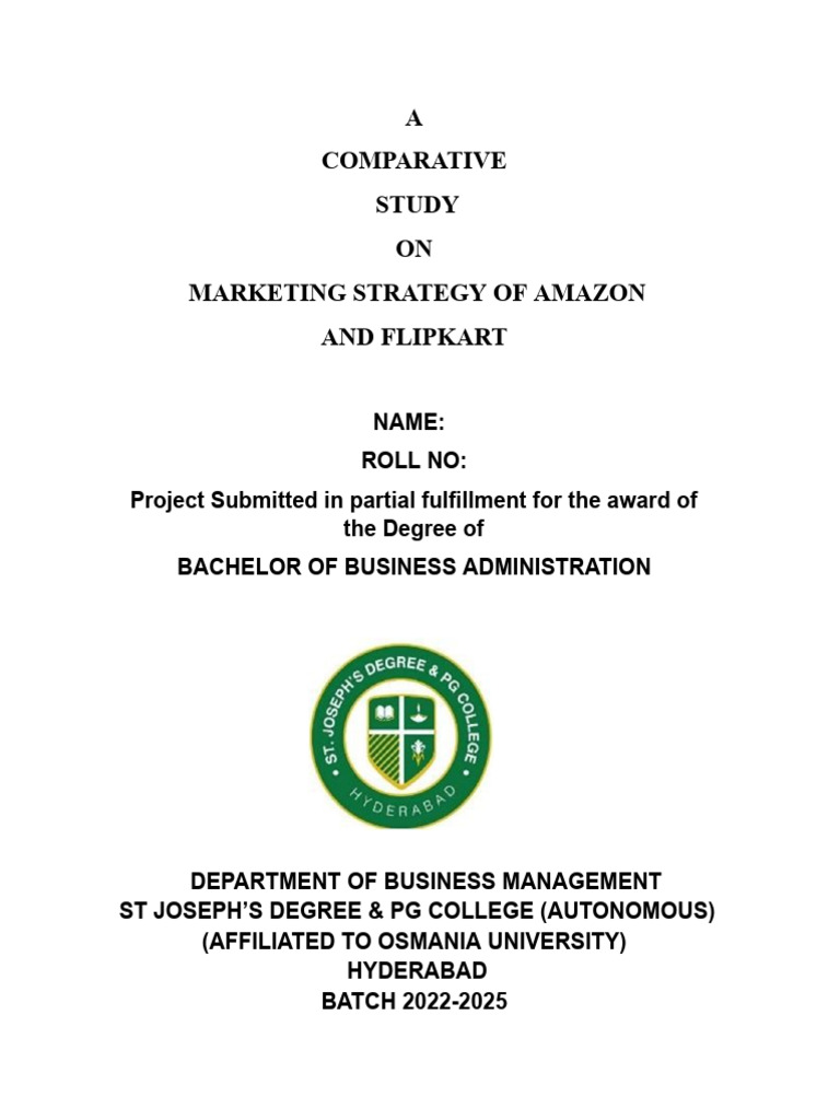 Comparative Marketing Strategies: Amazon vs Flipkart | PDF | Marketing ...