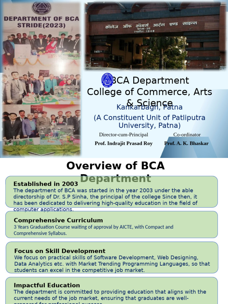 BCA Final NAAC Presentation COCAS | PDF