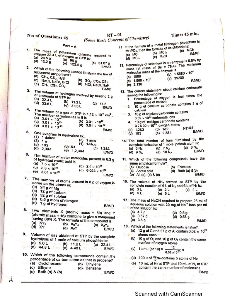 Some Basic Concepts MCQ | PDF