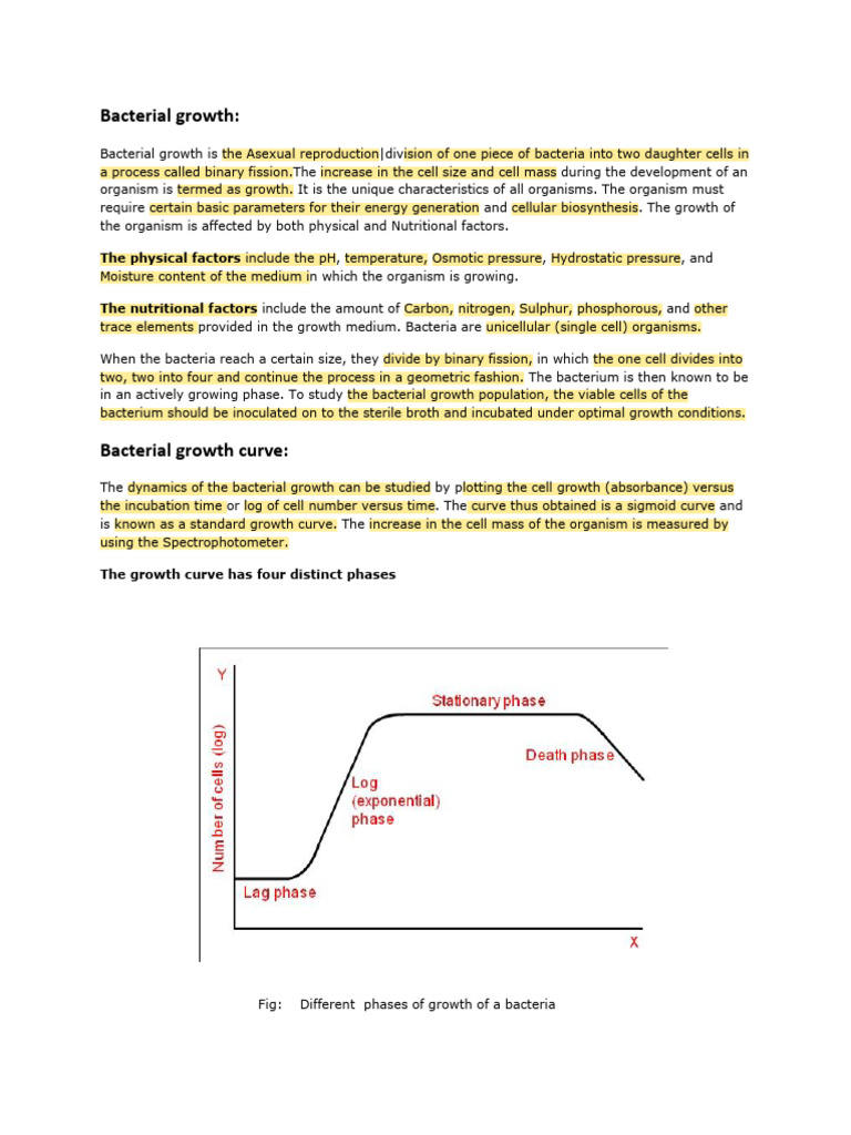 Bacterial Growth Curve-3 | PDF