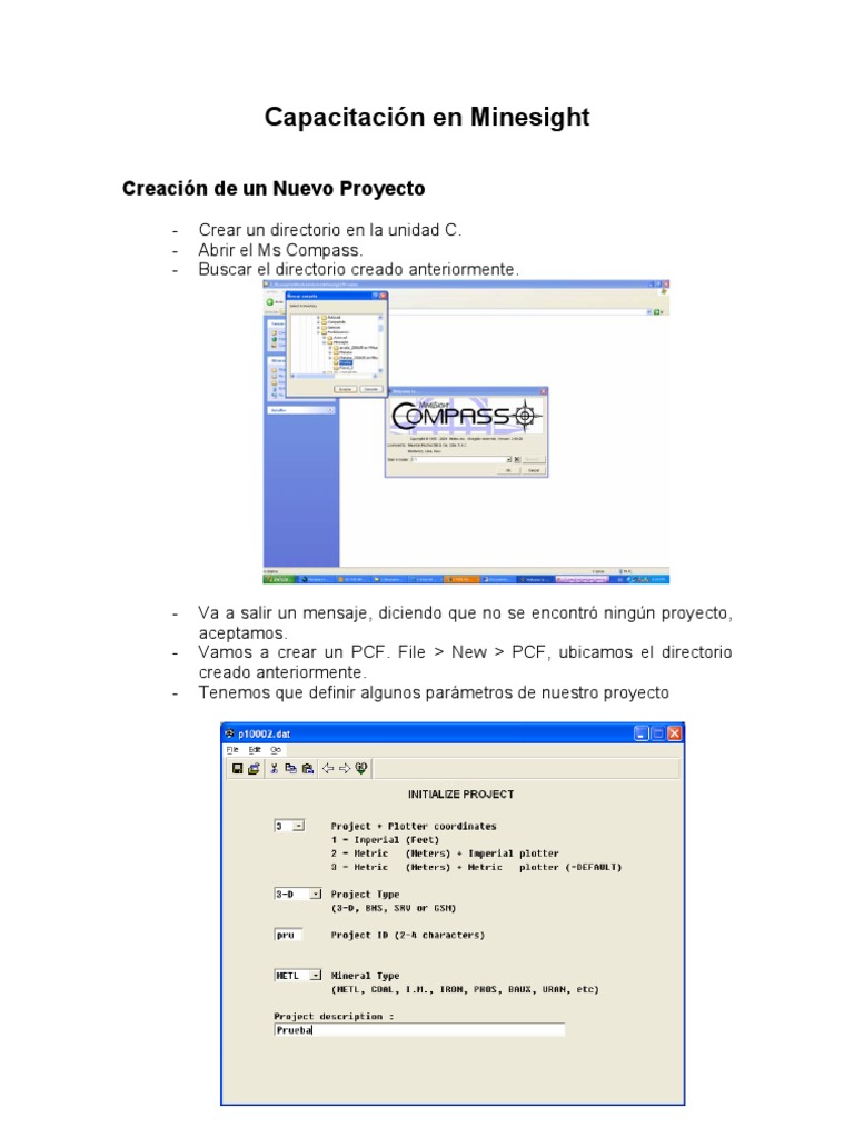 Capacitacion en Minesight | PDF