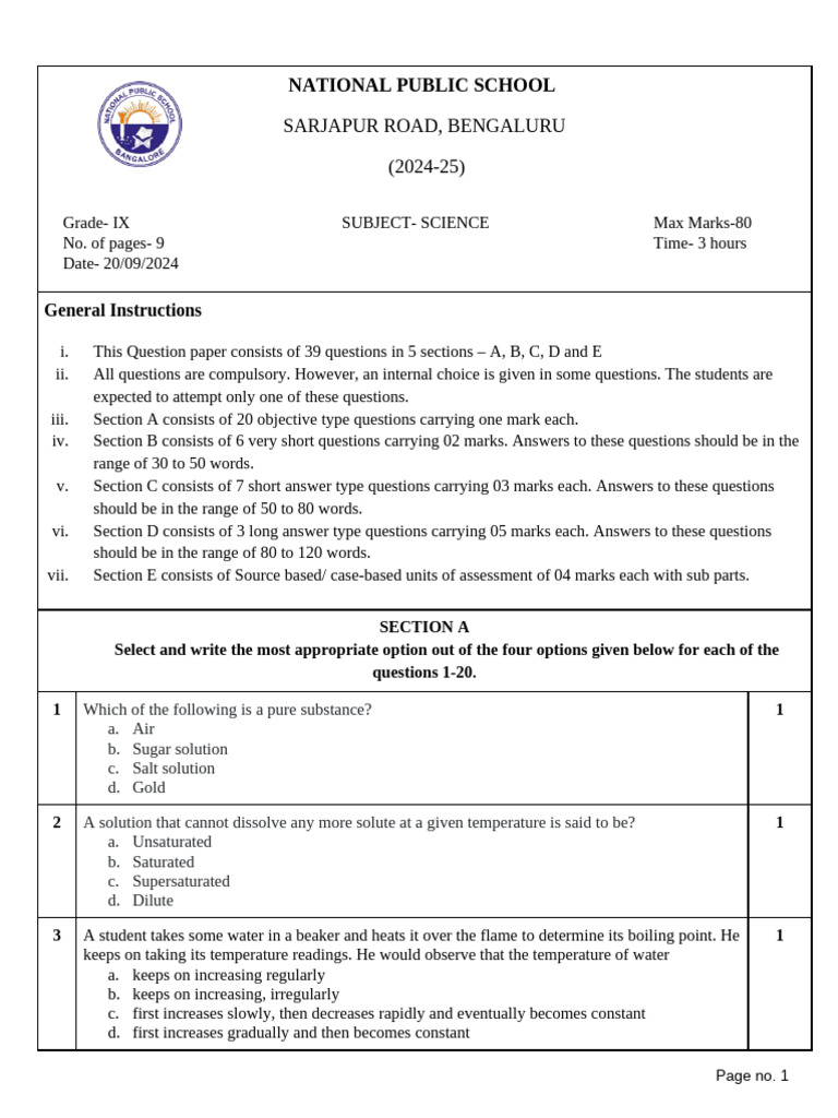 G8 Extra Questions 2 | PDF