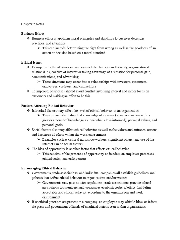 Chapter 2 Notes | PDF