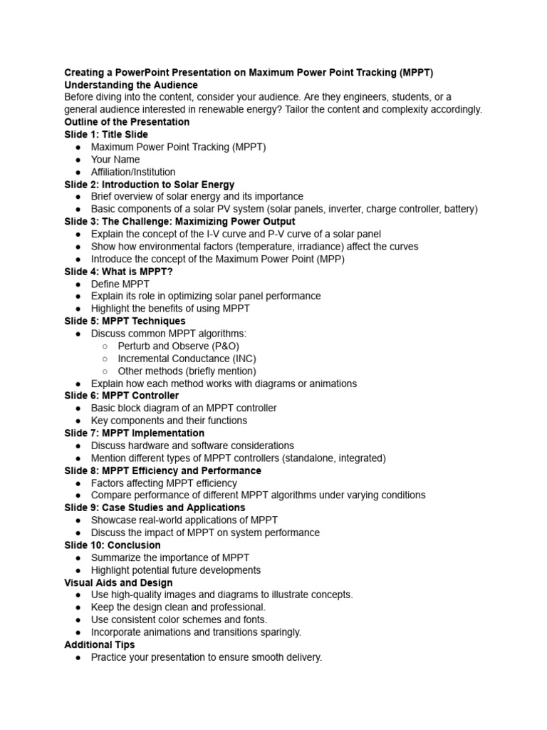 On Maximum Powerpoint Tracking | PDF | Business | Technology & Engineering