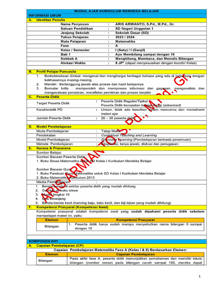 Modul MTK KLS 1 SMS 1 | PDF