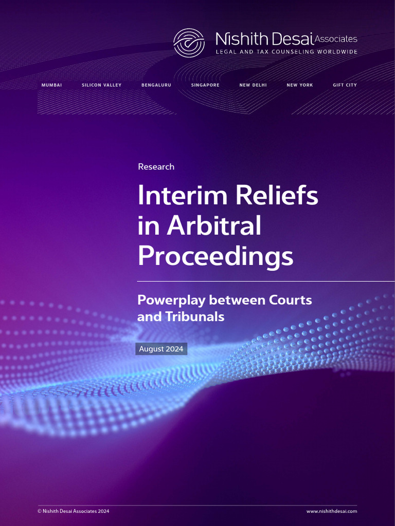 Interim Reliefs in Arbitral Proceedings | PDF