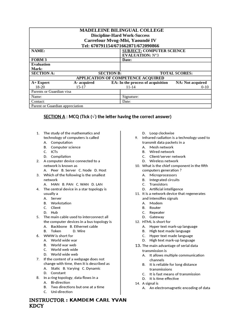 F3 CSC 3rd Seq 2023:2024 | PDF