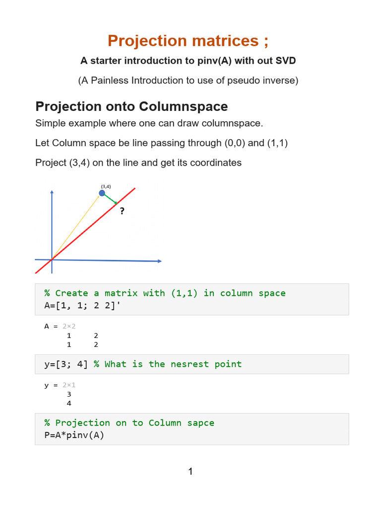 Projection Examples | PDF