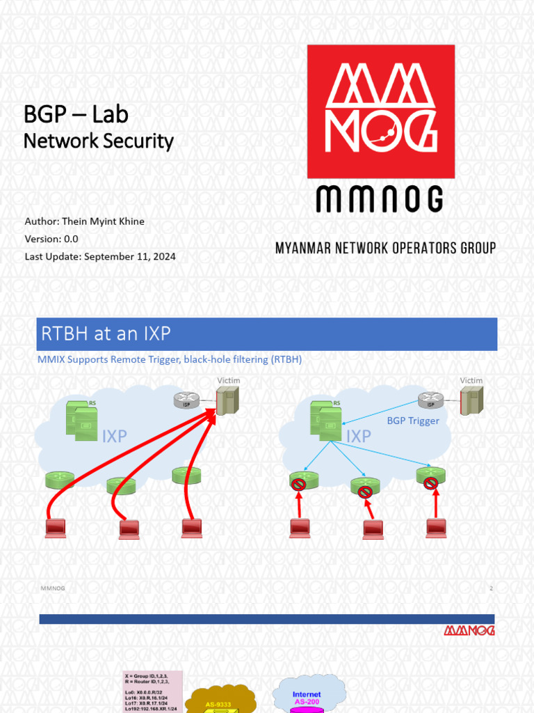 MMNOG - BGP.LAB - Netsec - Solution | PDF