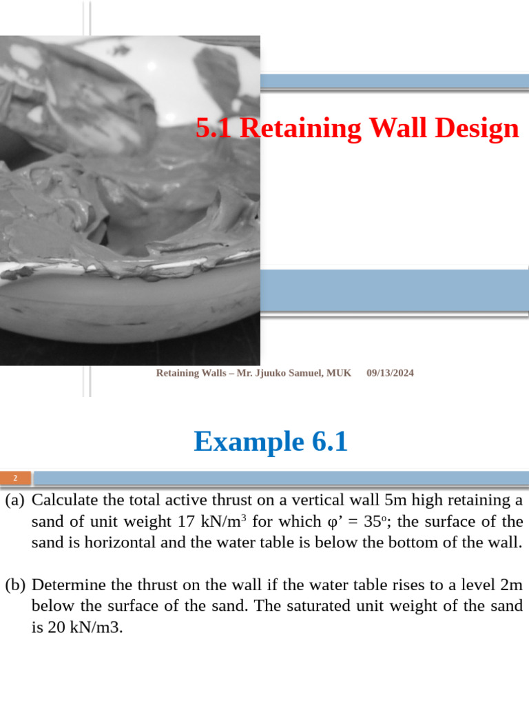 Retaining Wall Design - 3 | PDF