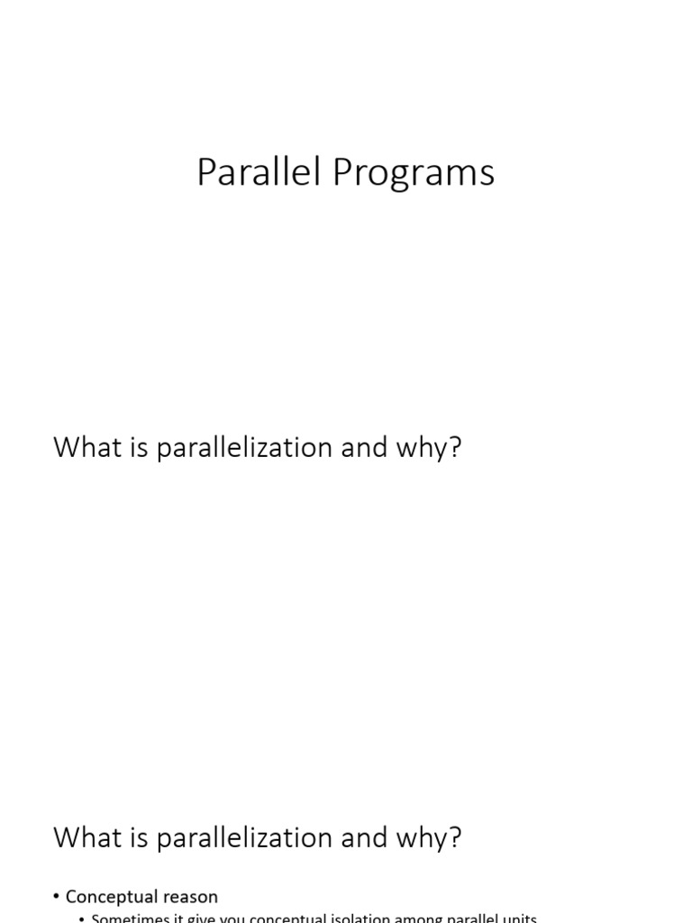 Software Construction Parallelisation Pdf Parallel Computing