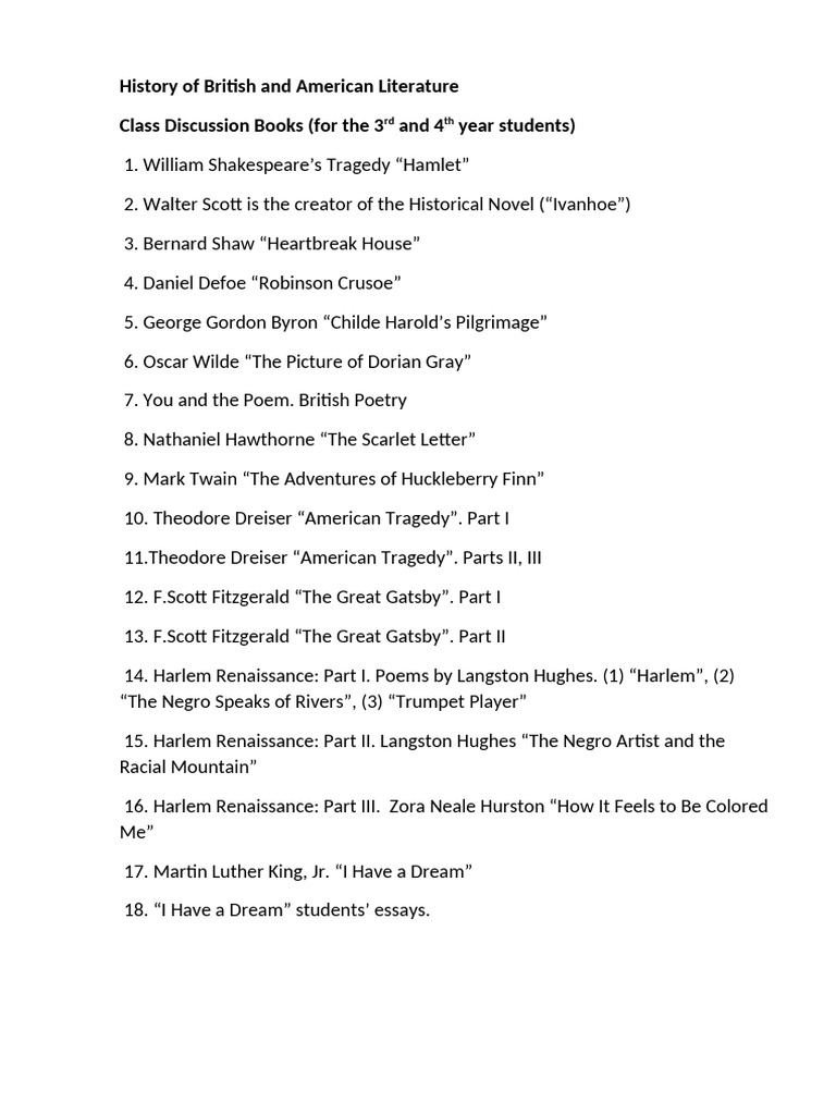 Class Discussion Books-New | PDF