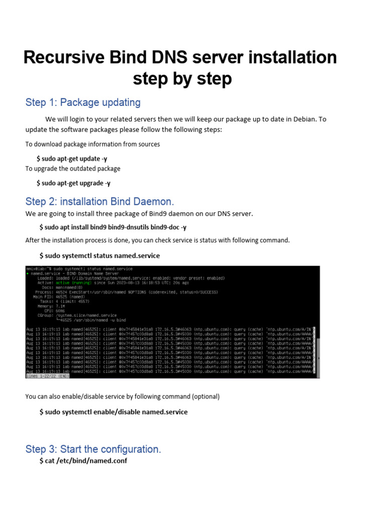 Bind DNS Step by Step | PDF