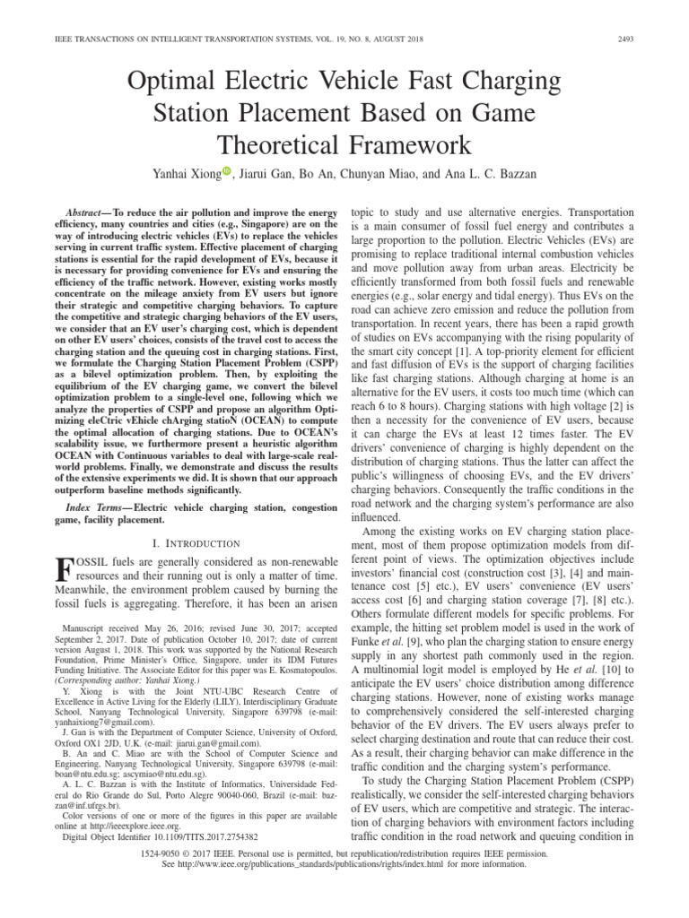 29 Optimal Electric Vehicle Fast Charging | PDF