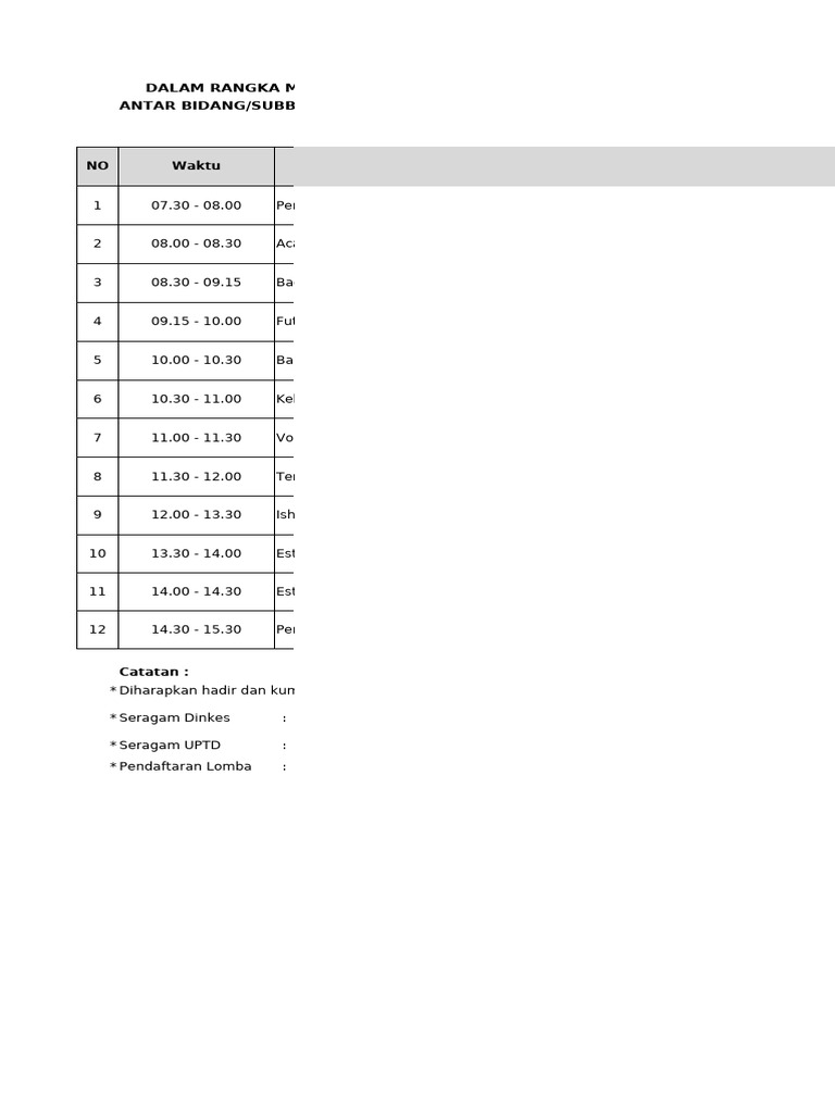 Lomba HUT 17an Tahun 2024 | PDF