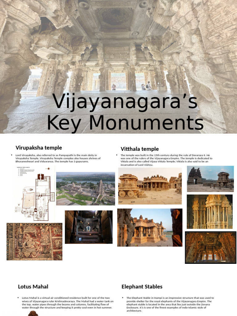 Vijayanagara’s Key Monuments | PDF
