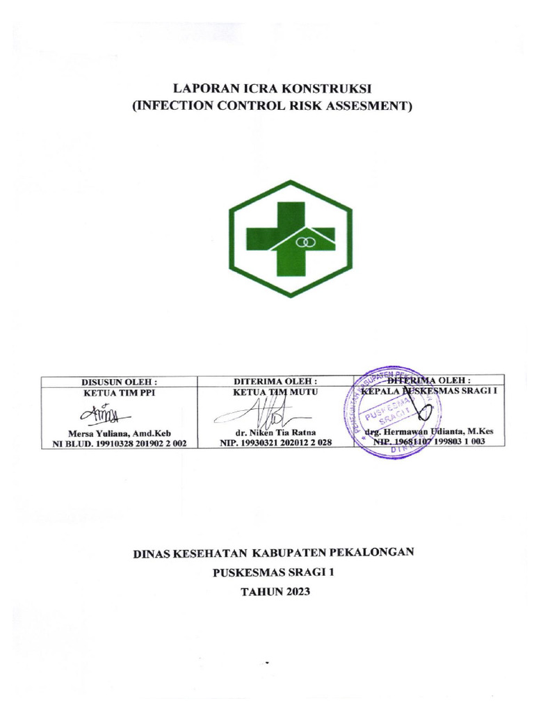 1.4.2.d (5.5.2.1.LAPORAN ICRA RENOVASI PUSKESMAS | PDF