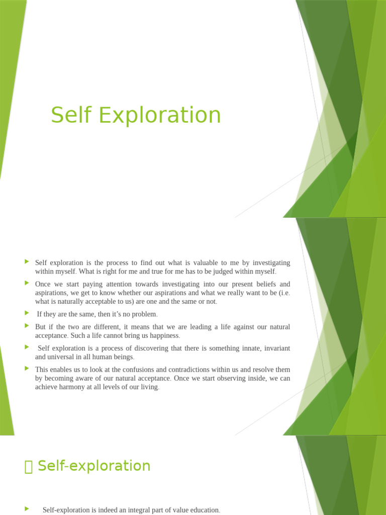 Self Exploration | PDF