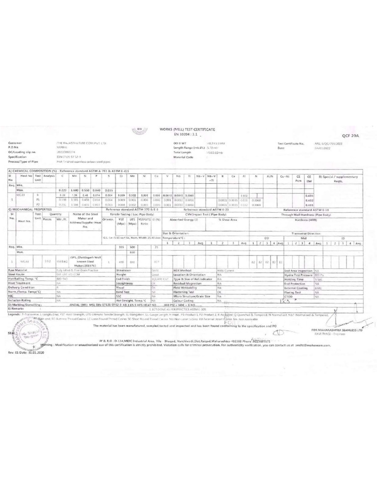 ST52-3 MTC MSL (TC) | PDF