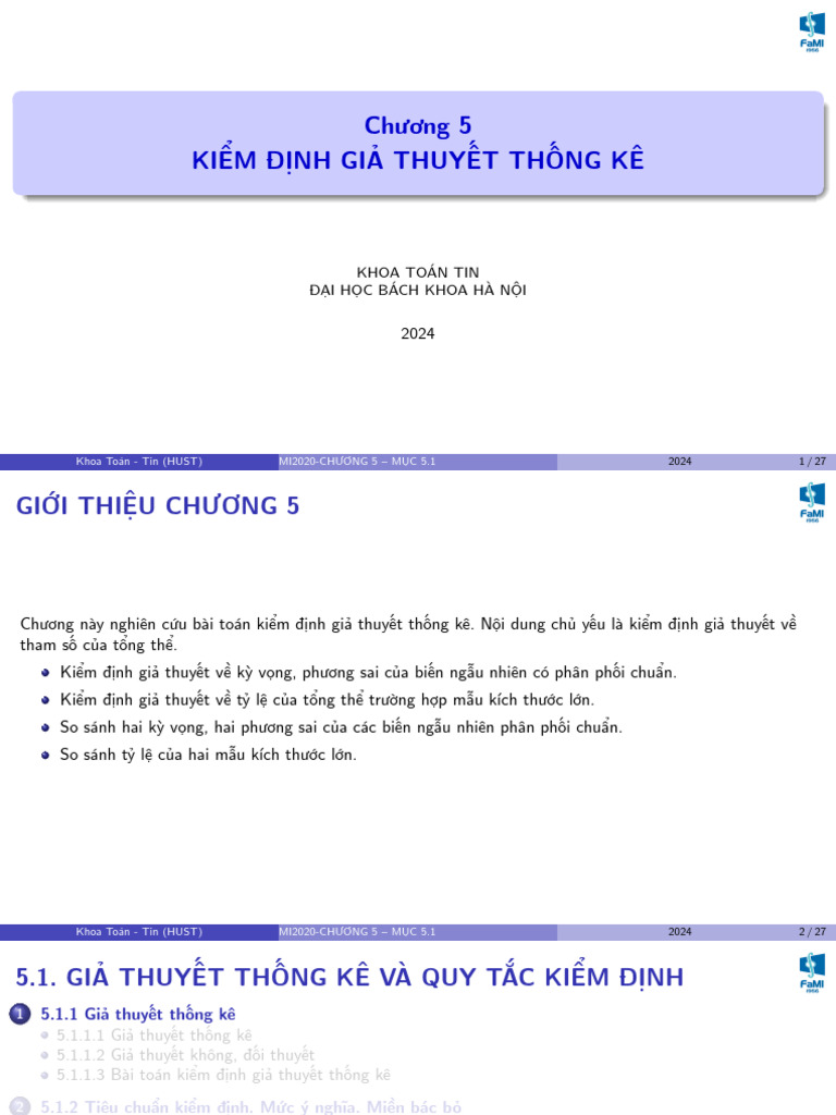 MI2020 Chap5 5.1 FAMI | PDF