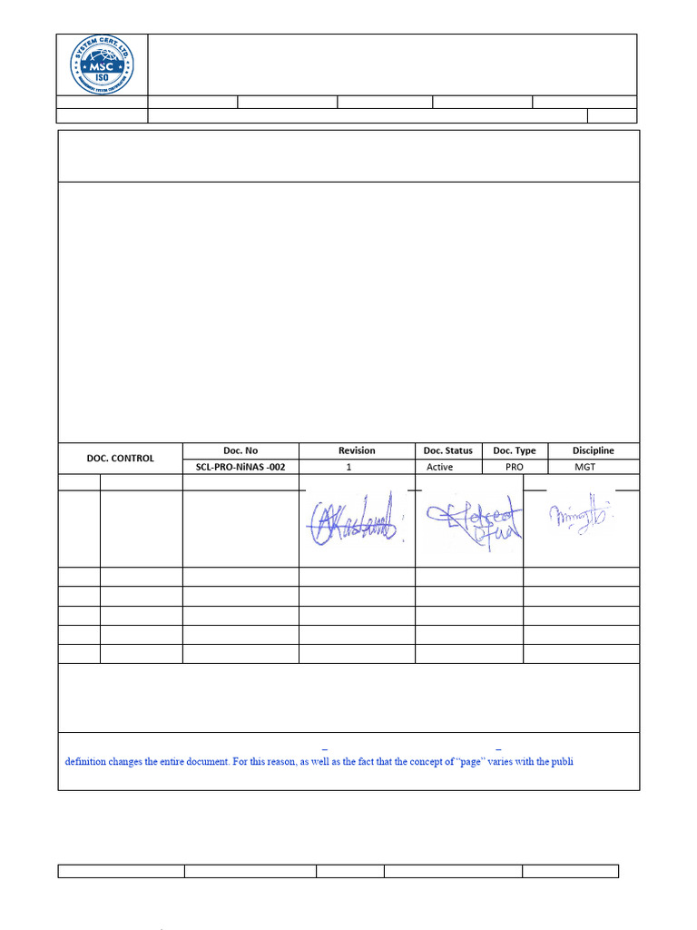 SCL-PRO-NiNAS - 002 - Contract Agreement, Rev.1 | PDF