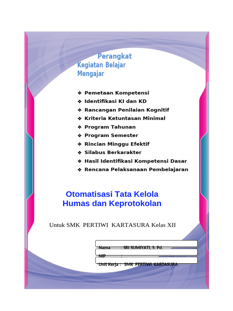 Perangkat Humas Kelas XII | PDF