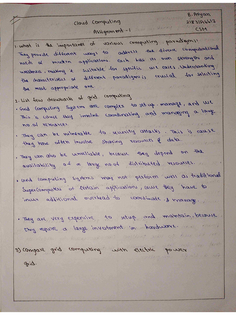 6617 CC Assignment 1 | PDF