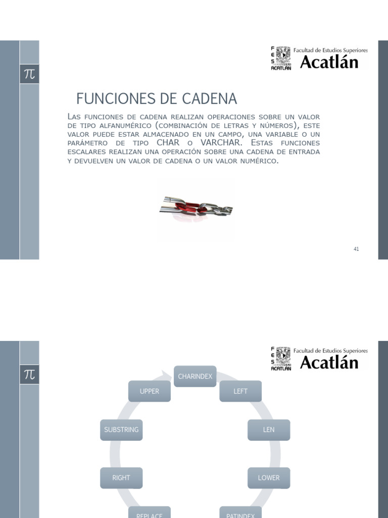 Funciones Cadena | PDF