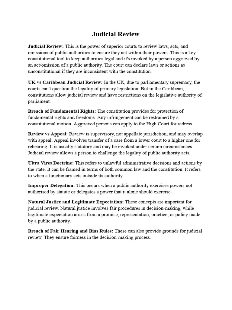 Judicial Review | PDF