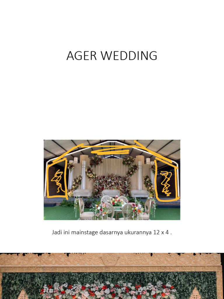 Pengajuan Design Ager Wedding | PDF | Home & Garden
