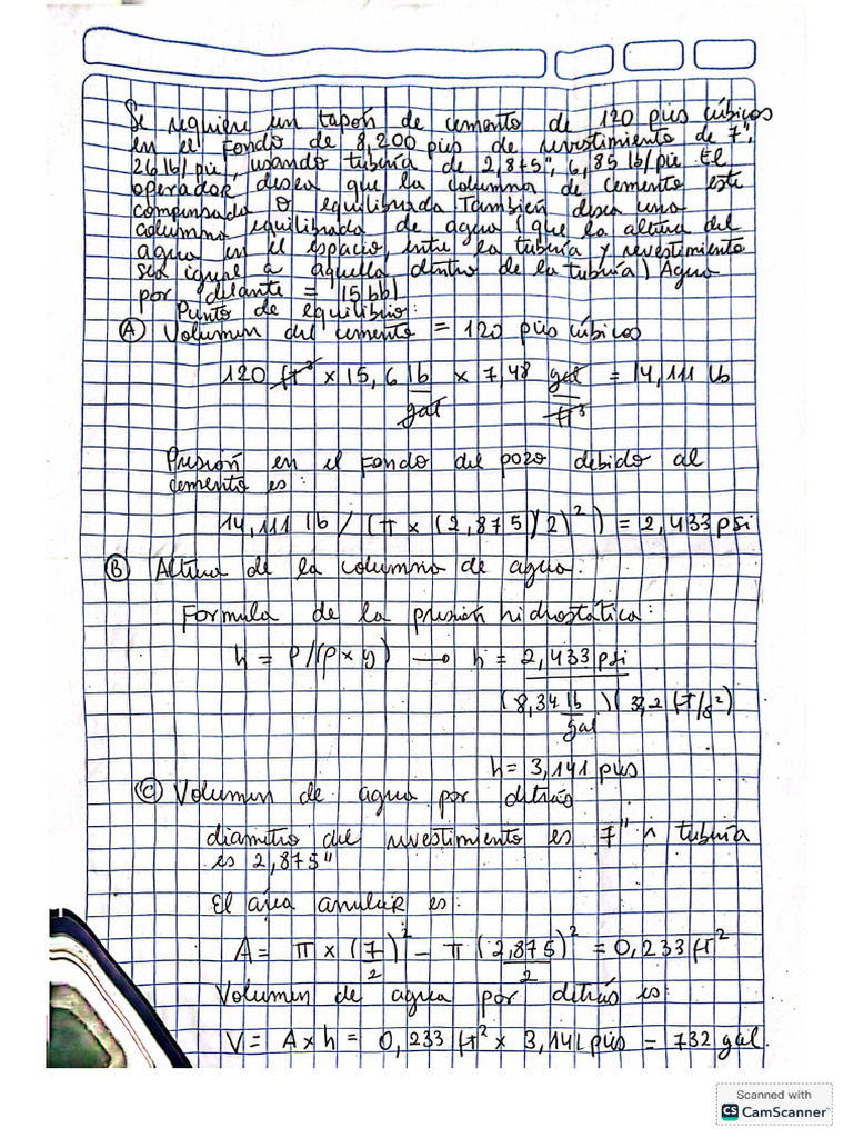 Ejercicio de tapón Castillo Solar Leydi Diana | PDF