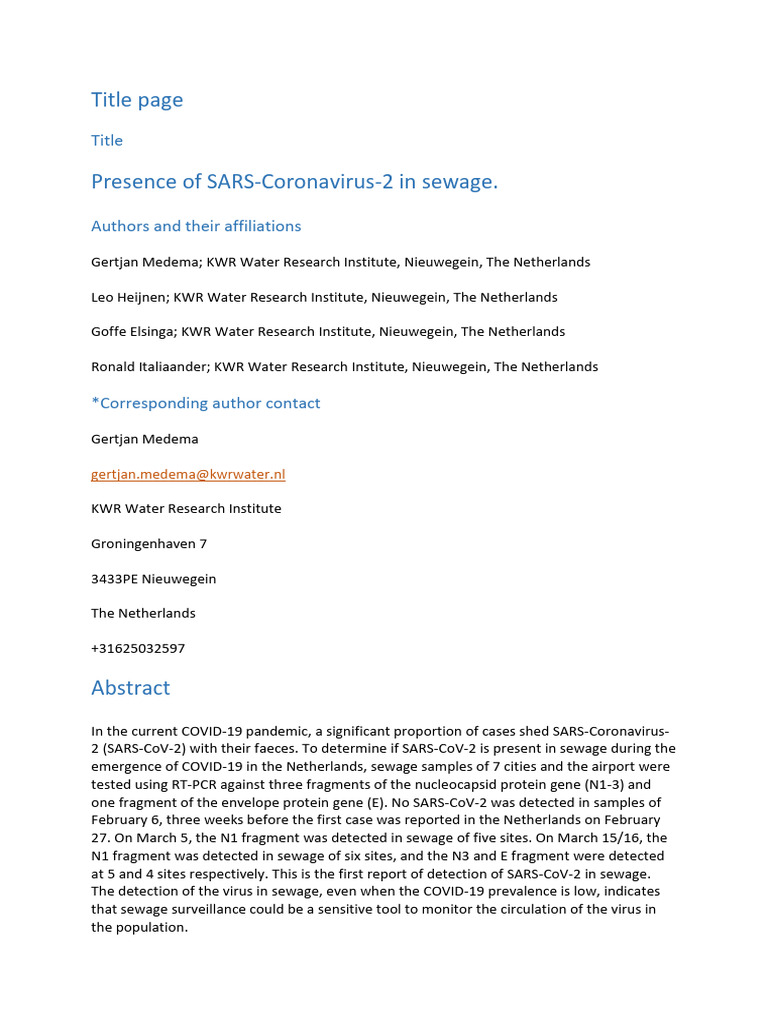 WWPT - COVID-19 | PDF