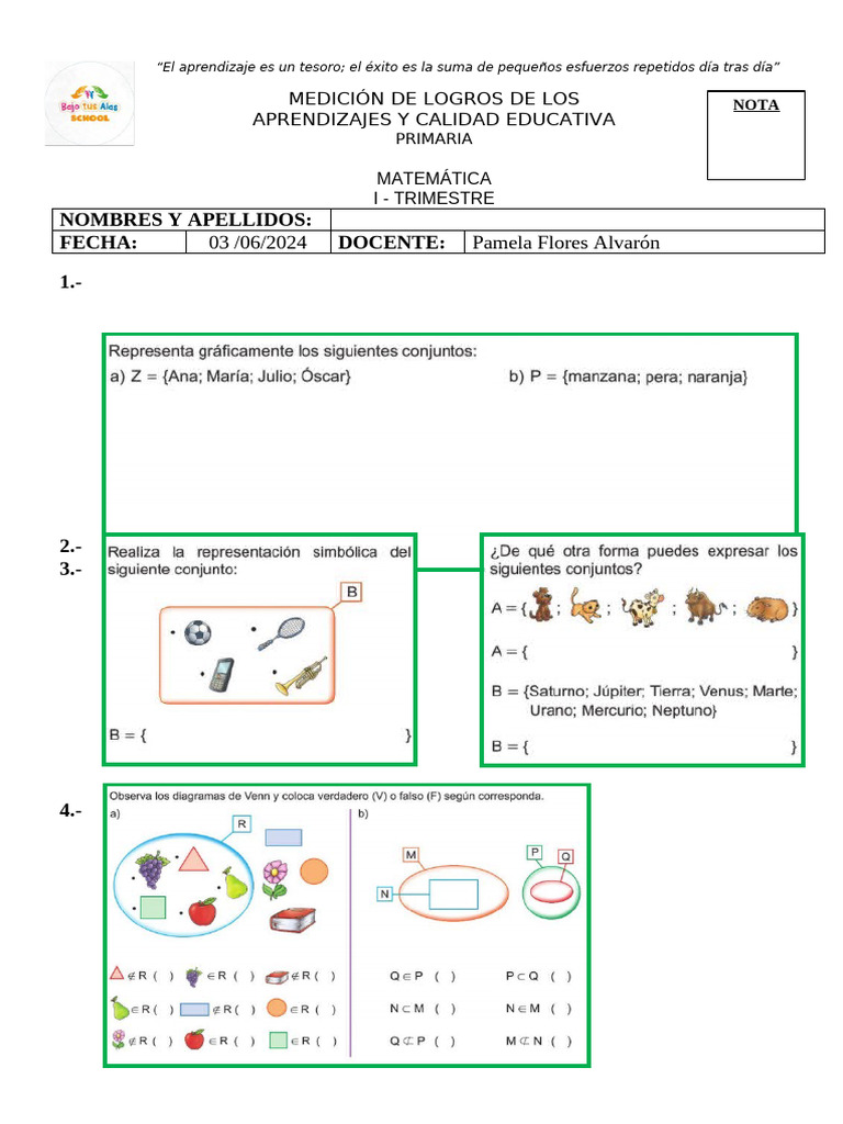 Examen de matematica | PDF