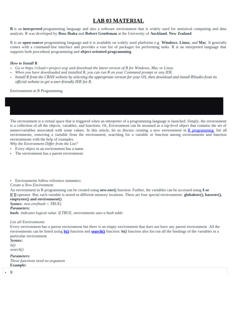 LAB 03 MATERIAL | PDF