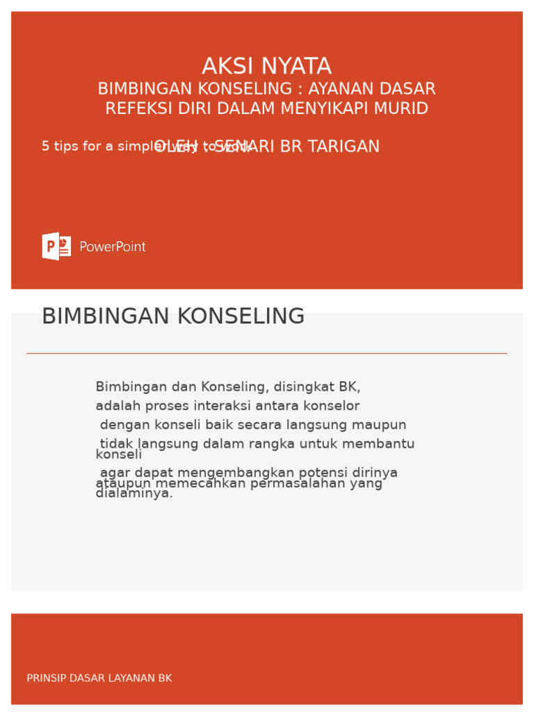 PMM Aksi Nyata BK | PDF