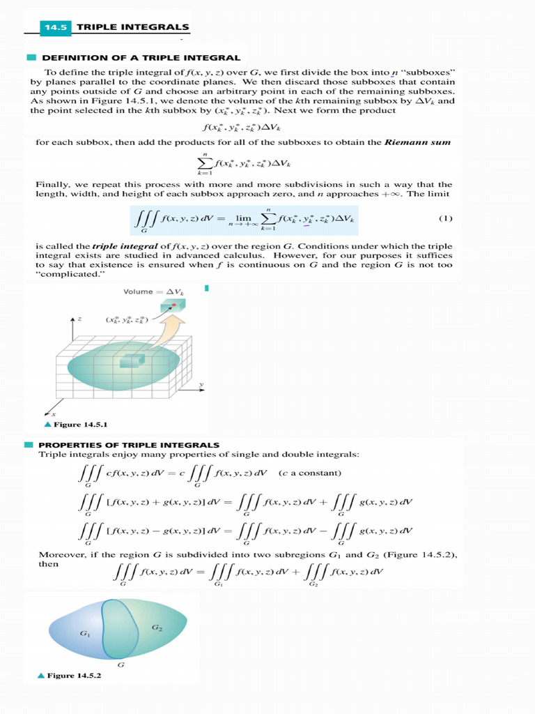 145 Triple Integrals - 240802 - 195112 | PDF