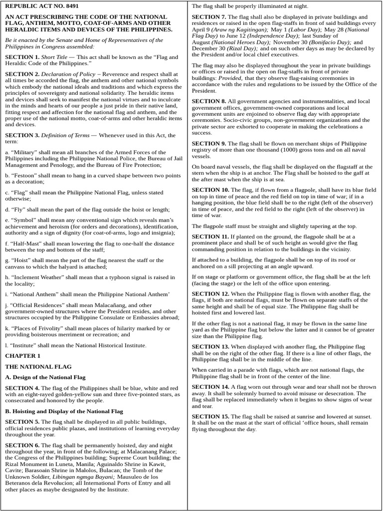 NSTP Flag Heraldic Code | PDF