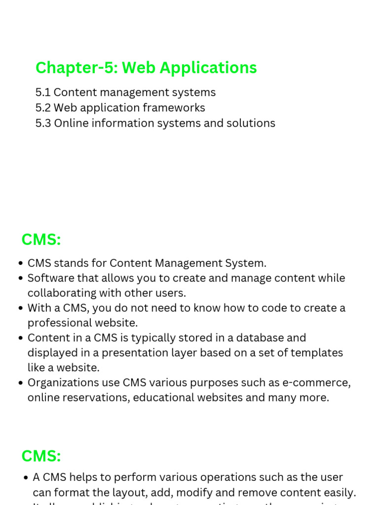 Chapter-5 Web Applications | PDF