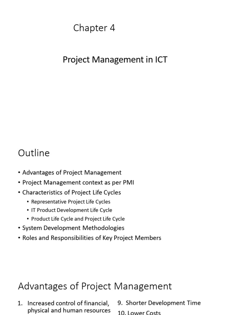Chapter 4 Project Management Pdf